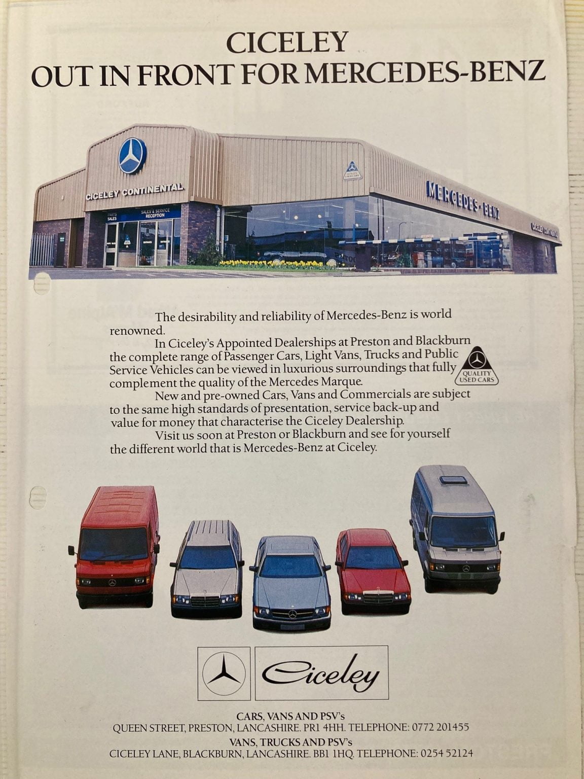 Ciceley Commercials Ltd | Mercedes-Benz Commercials | History